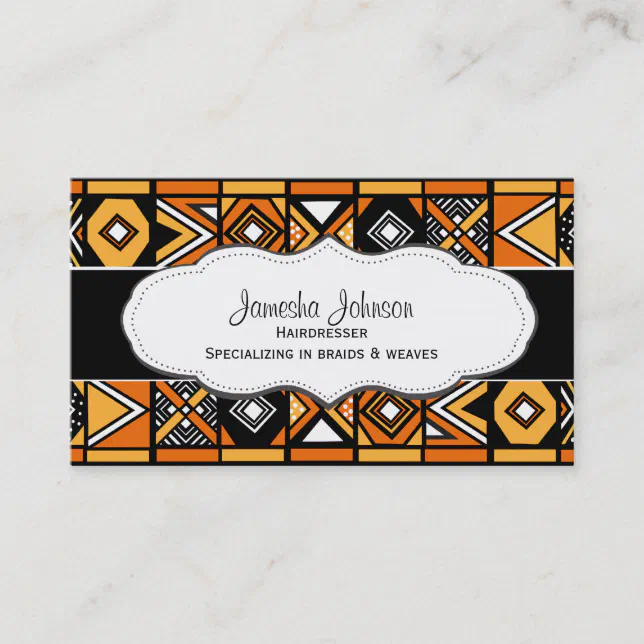 African Pattern Business Cards | Zazzle