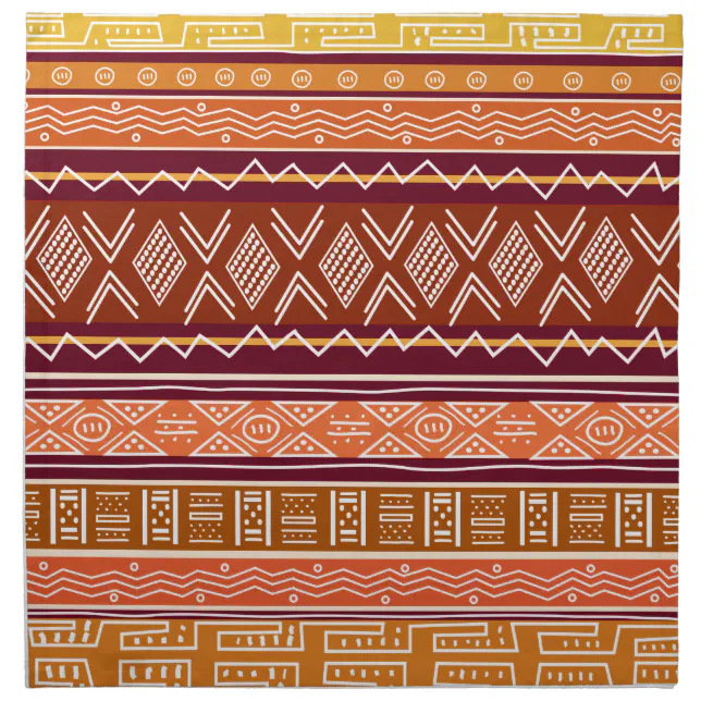 African Pattern Mix Napkins | Zazzle