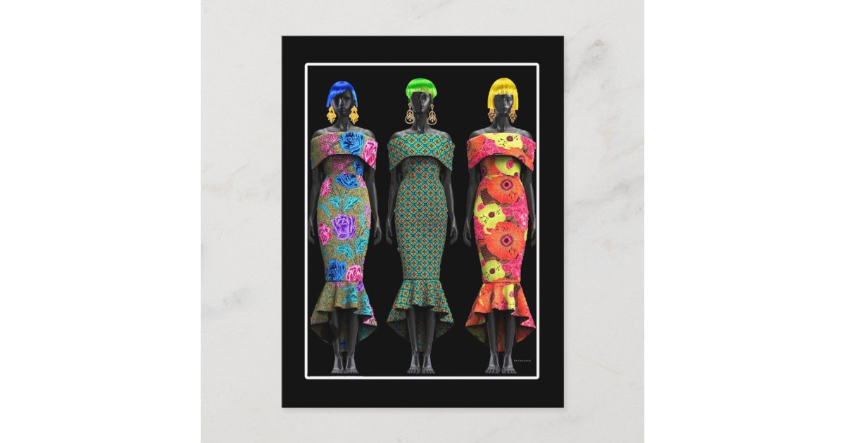African Pop Art Postcard | Zazzle