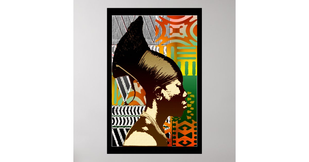 African Pop Art Poster | Zazzle
