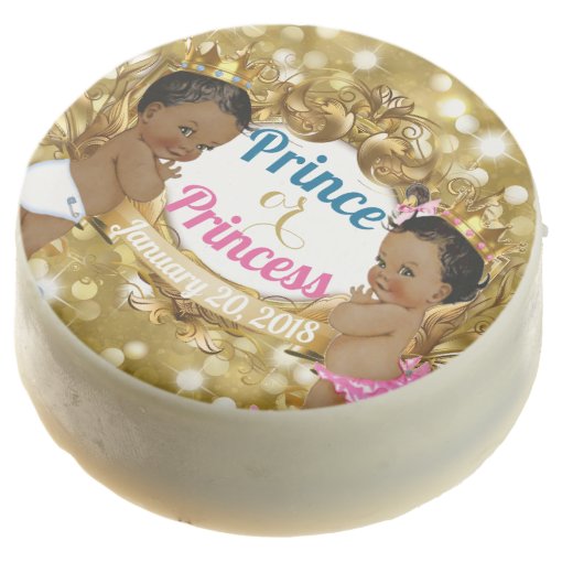 African Prince/Princess Gold Glitter Dipped Oreos | Zazzle