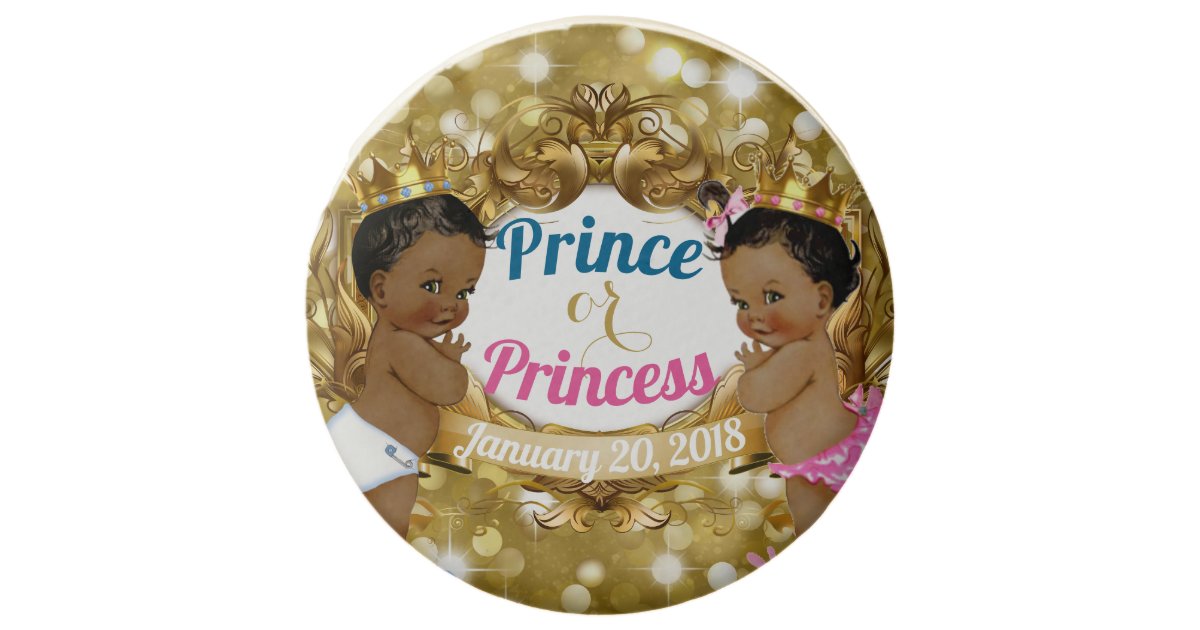 African Prince/Princess Gold Glitter Dipped Oreos | Zazzle