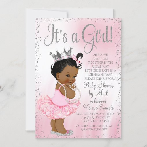 African Princess Baby Shower by Mail Invitation | Zazzle