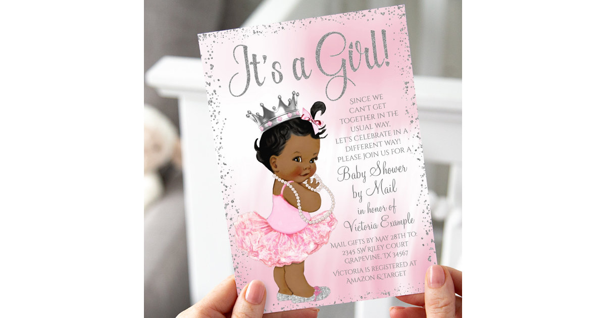 African Princess Baby Shower by Mail Invitation | Zazzle