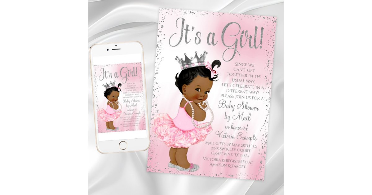 African Princess Baby Shower by Mail Invitation | Zazzle