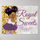 African Princess Purple & Gold|Royal Sweets Event Poster | Zazzle