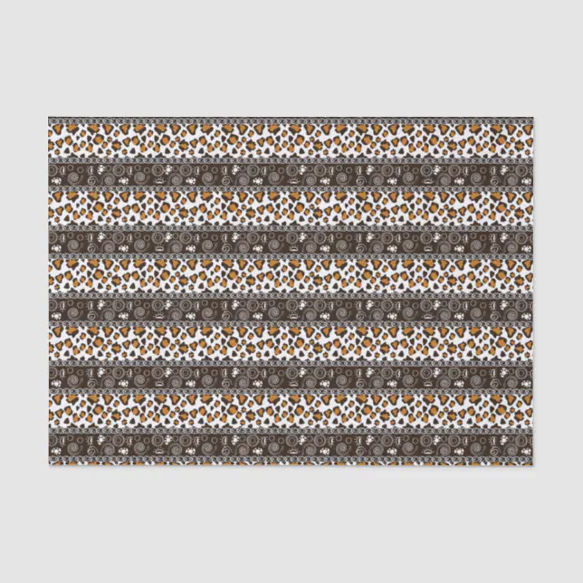 African print with cheetah skin pattern tissue paper | Zazzle
