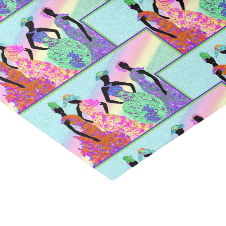 African Rainbow Parade Tissue Paper | Zazzle