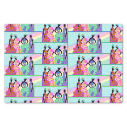 African Rainbow Parade Tissue Paper | Zazzle