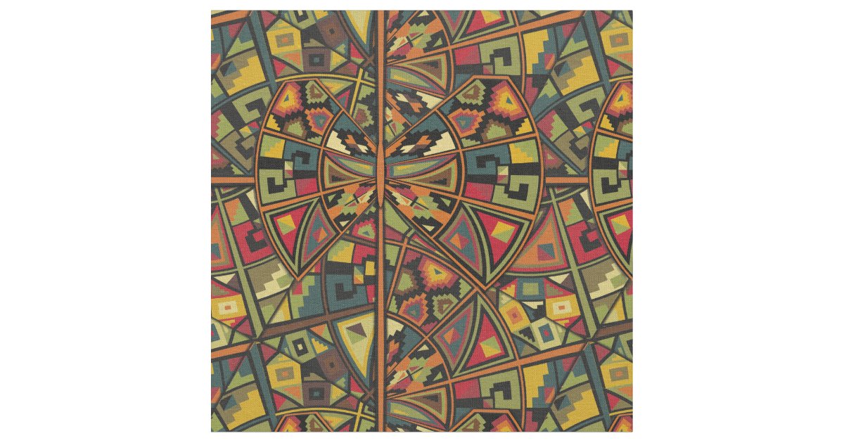 African Repeat Patterns Fabric | Zazzle