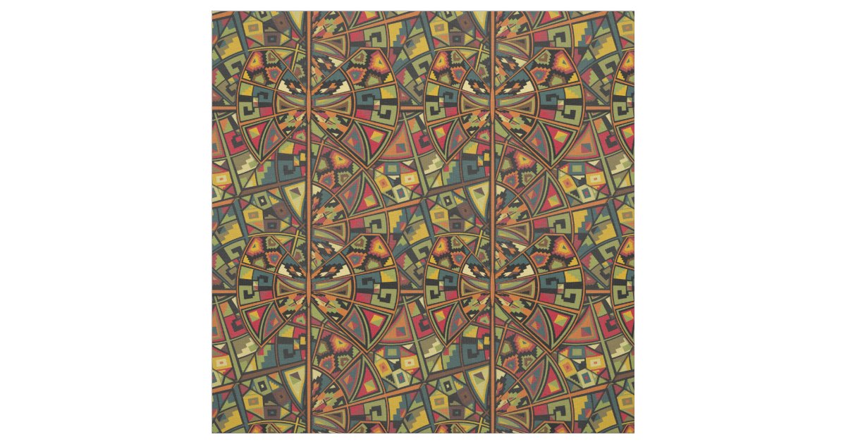 African Repeat Patterns Fabric | Zazzle