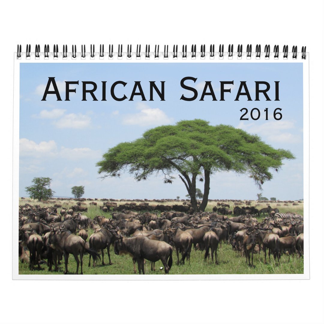 african safari 2016 calendar | Zazzle