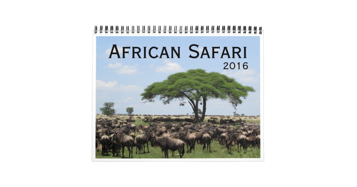 african safari 2016 calendar | Zazzle