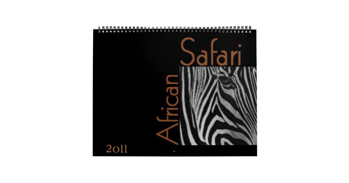 African Safari Calendar | Zazzle