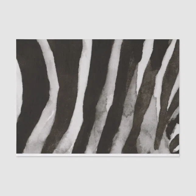African Safari Painted Zebra Stripes Tissue Paper | Zazzle