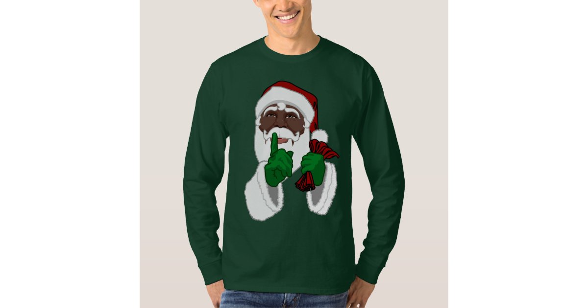 African Santa Clause Shirt Black Santa Shirts | Zazzle