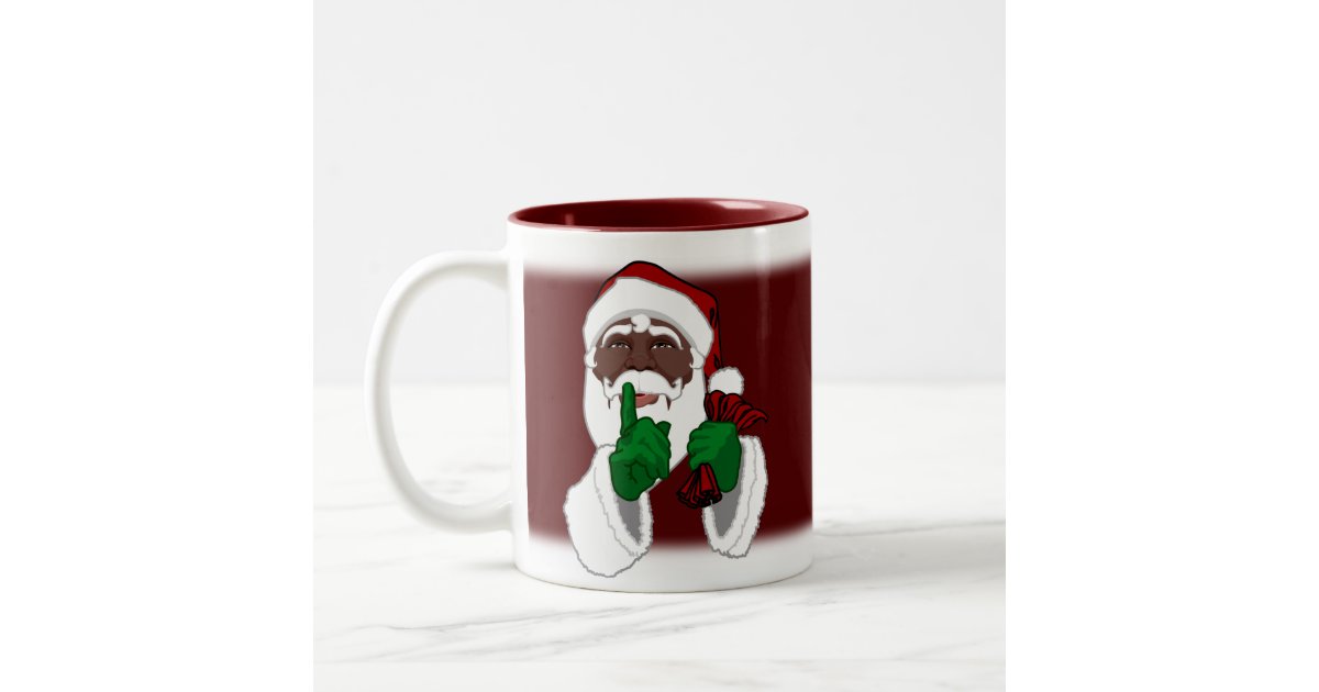 African Santa Mugs Custom Black Santa Cup | Zazzle