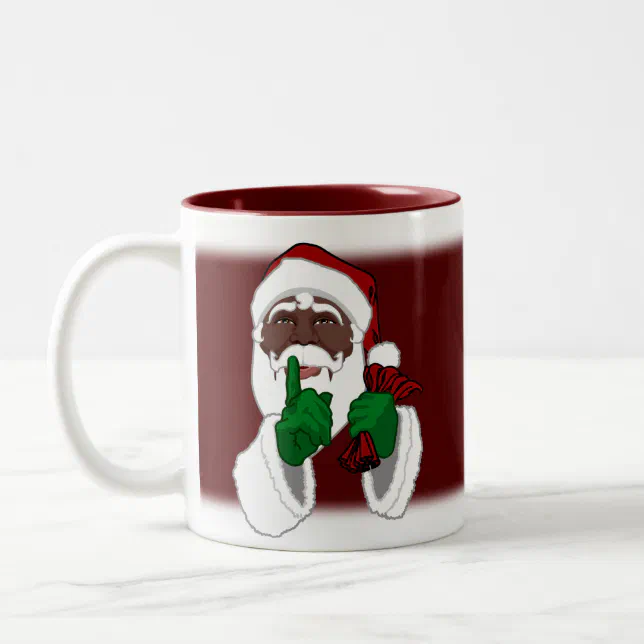 African Santa Mugs Custom Black Santa Cup | Zazzle