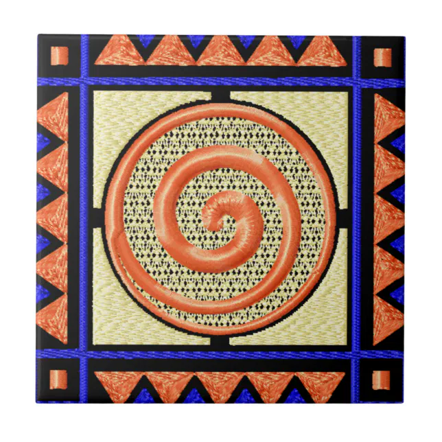 African Style Ceramic Tile | Zazzle