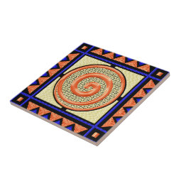 African Style Ceramic Tile | Zazzle