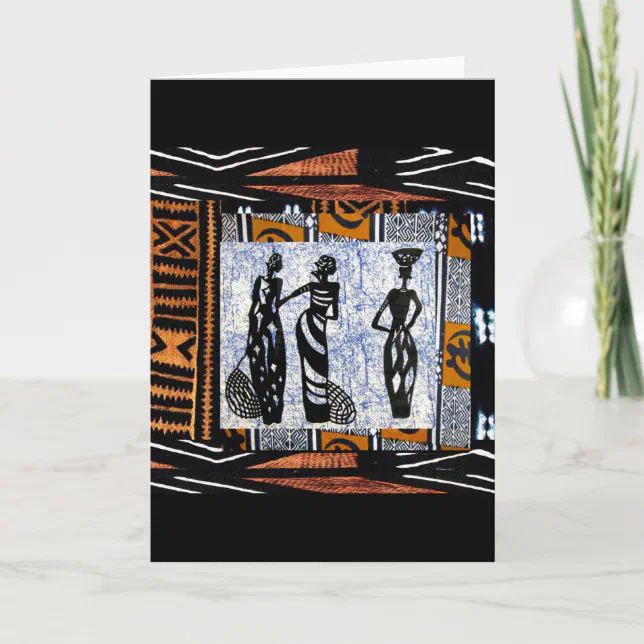 African Style Greeting Card | Zazzle