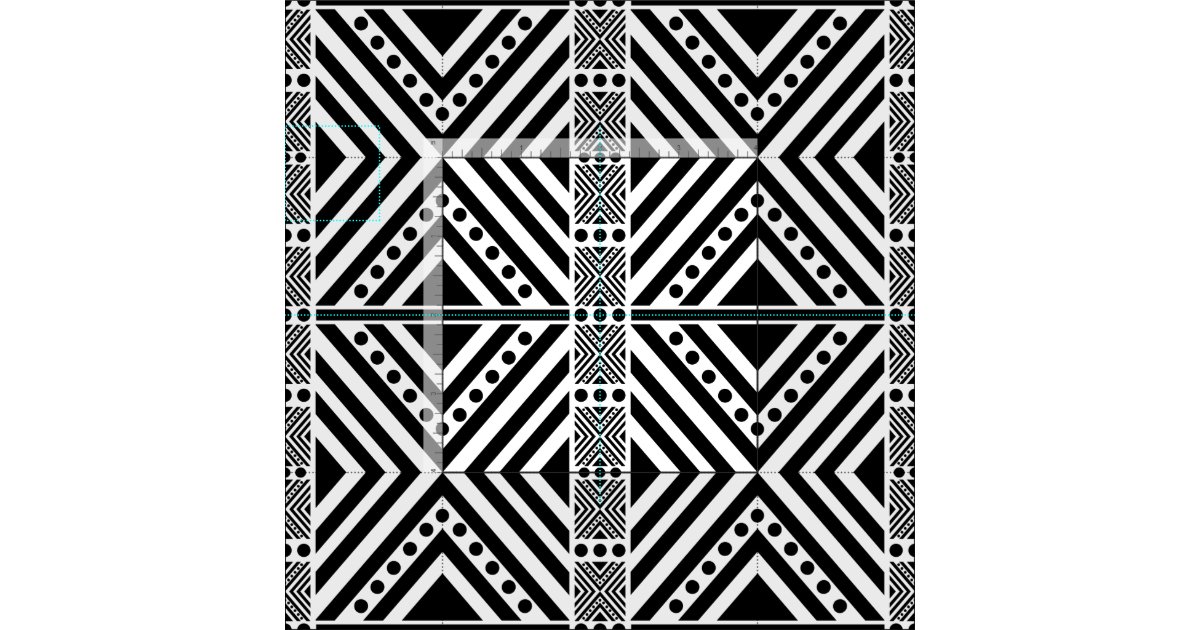 African Style Seamless Pattern. Black Color Fabric | Zazzle