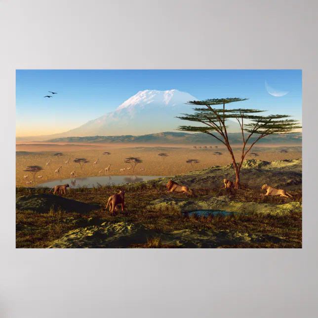 African Sunrise Poster | Zazzle