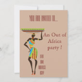 African themed Out of Africa party Invitation | Zazzle