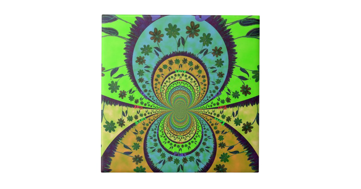 African Traditional Hakuna Matata Colors.png Tile | Zazzle