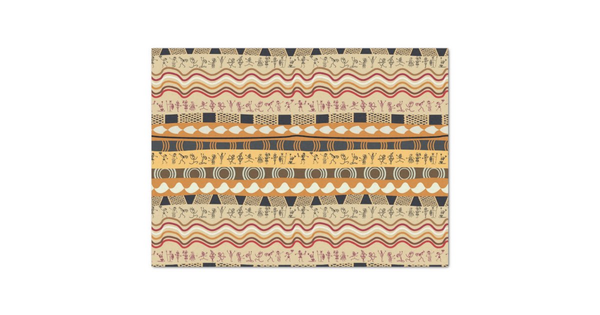 AFRICAN TRIBAL ART TISSUE PAPER | Zazzle