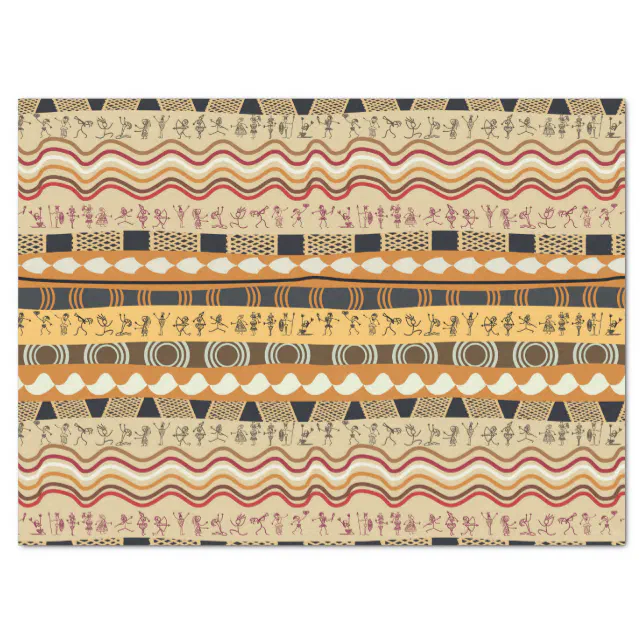AFRICAN TRIBAL ART TISSUE PAPER | Zazzle