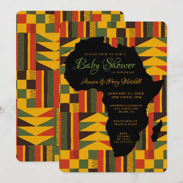 African Tribal Baby Shower Invitation | Zazzle