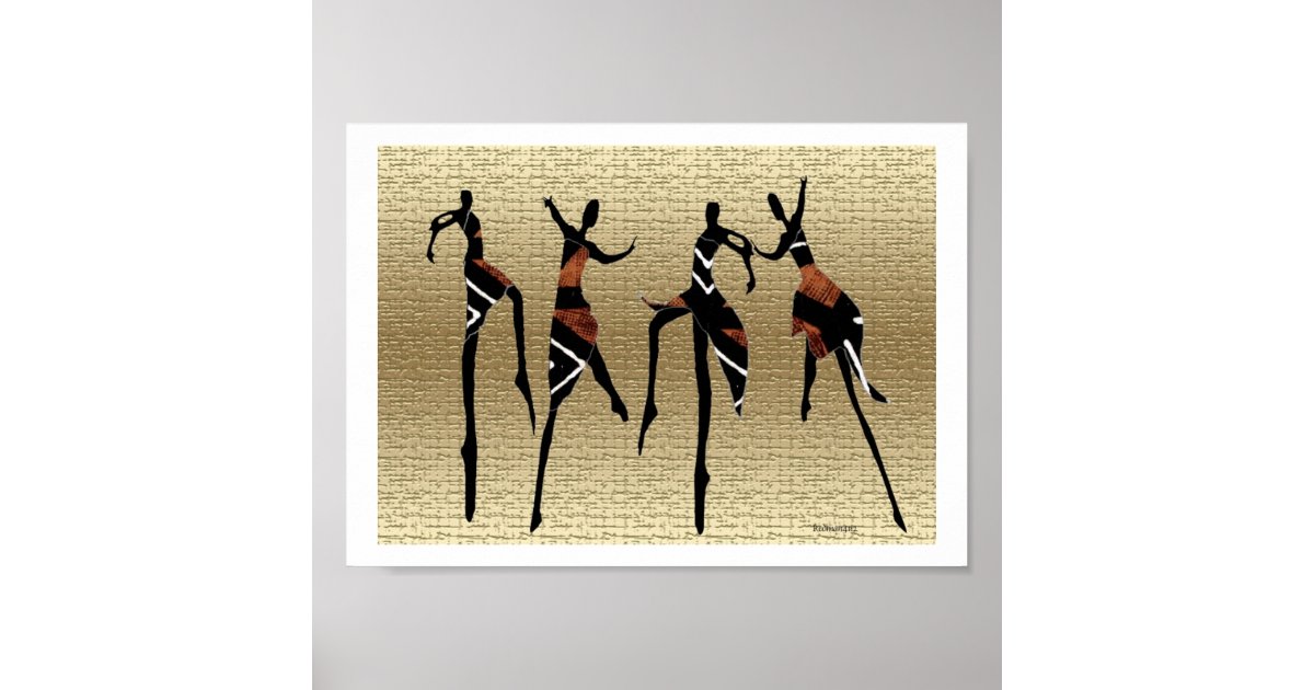 African tribal dance poster | Zazzle