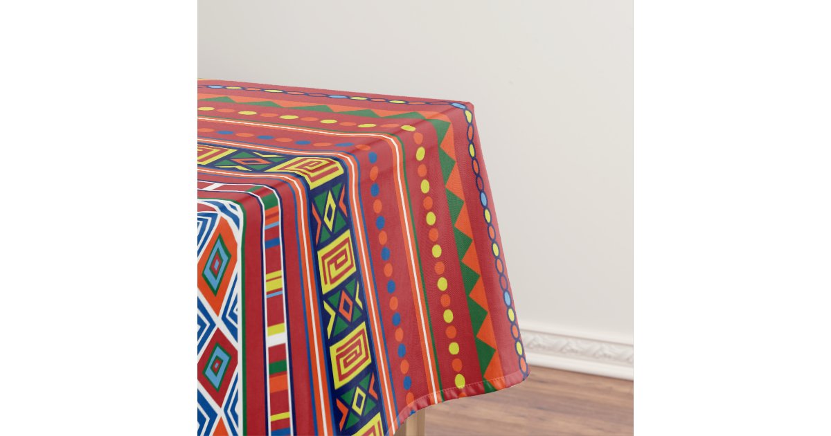 African Tribal pattern dining decor tablecloth | Zazzle