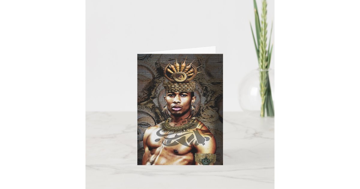 African Tribal Prince Card | Zazzle