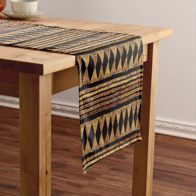 African Tribal Short Table Runner | Zazzle