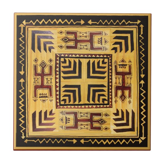 African Tribal Spirits Ceramic Tile | Zazzle.com