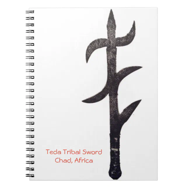 African Tribal Sword Notebook | Zazzle