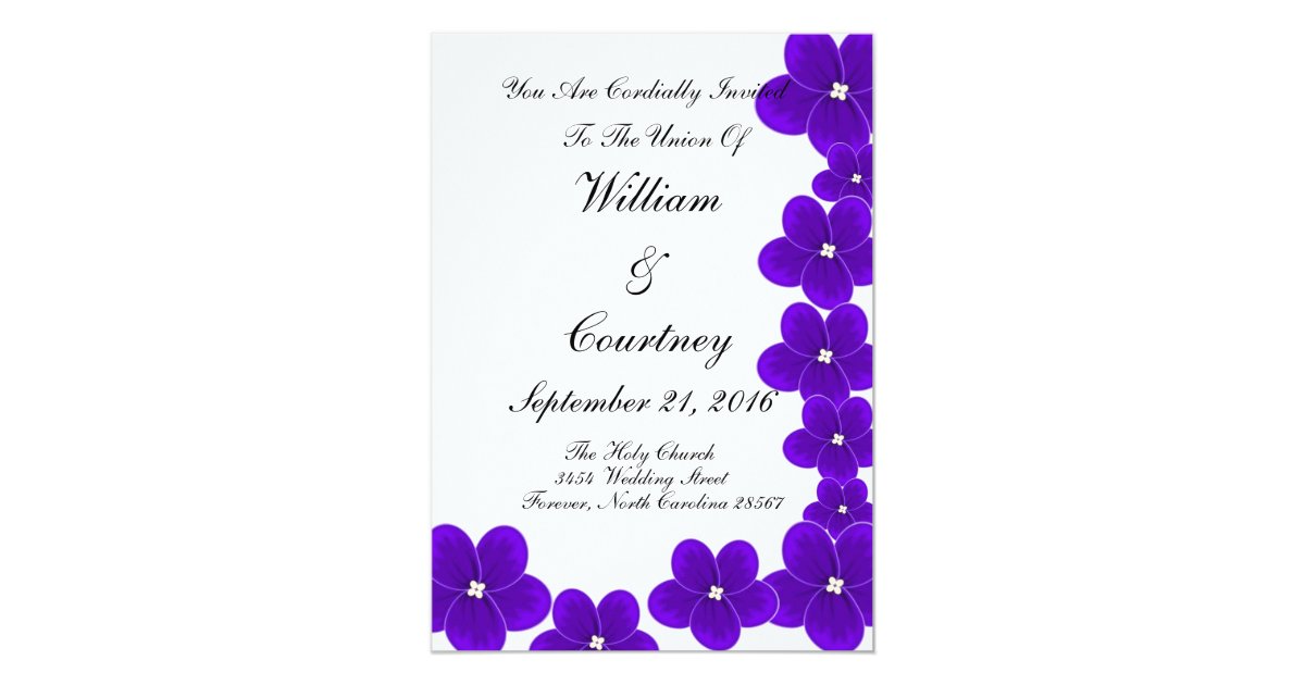 African Violet Invitations | Zazzle.com