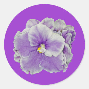 Violet Flower Stickers - 100% Satisfaction Guaranteed | Zazzle