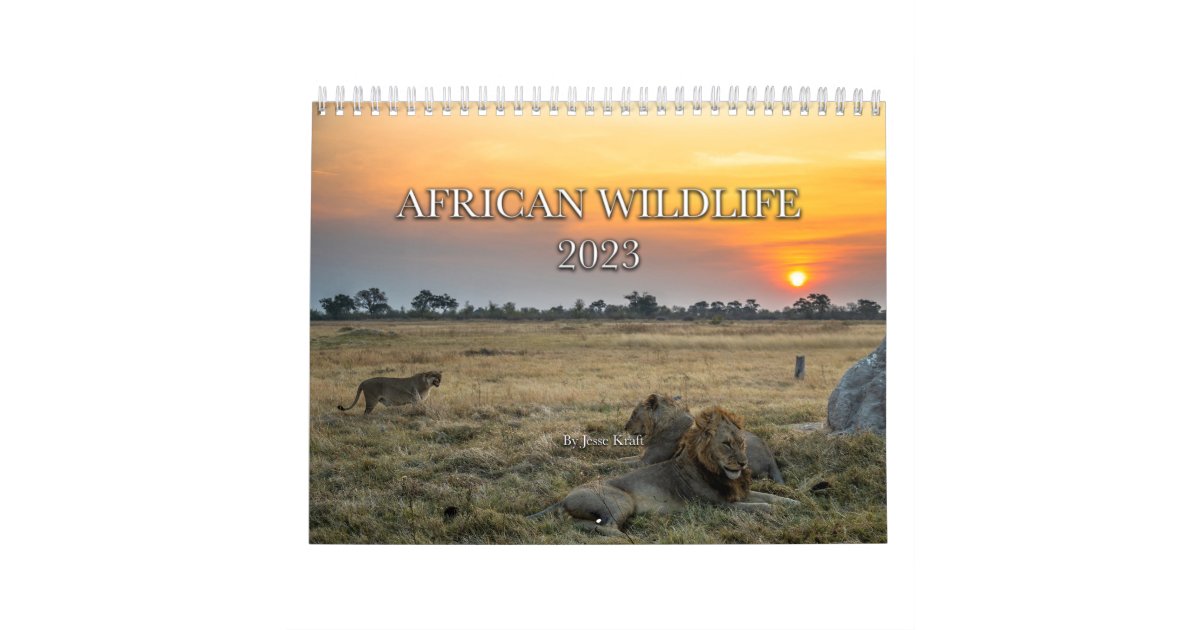 African Wildlife Calendar | Zazzle