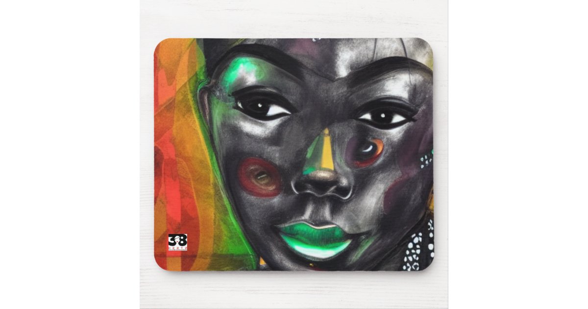 African Woman Mouse Pad | Zazzle