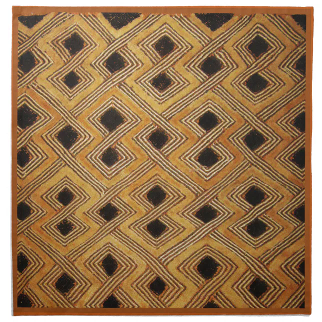 African Zaire Congo Kuba Textile Cloth Napkin | Zazzle