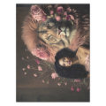 Afro Beauty Floral and Lion feminine Portrait Tissue Paper | Zazzle