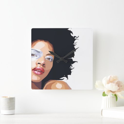 Afrocentric Wall Clock | Zazzle