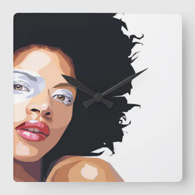 Afrocentric Wall Clock | Zazzle