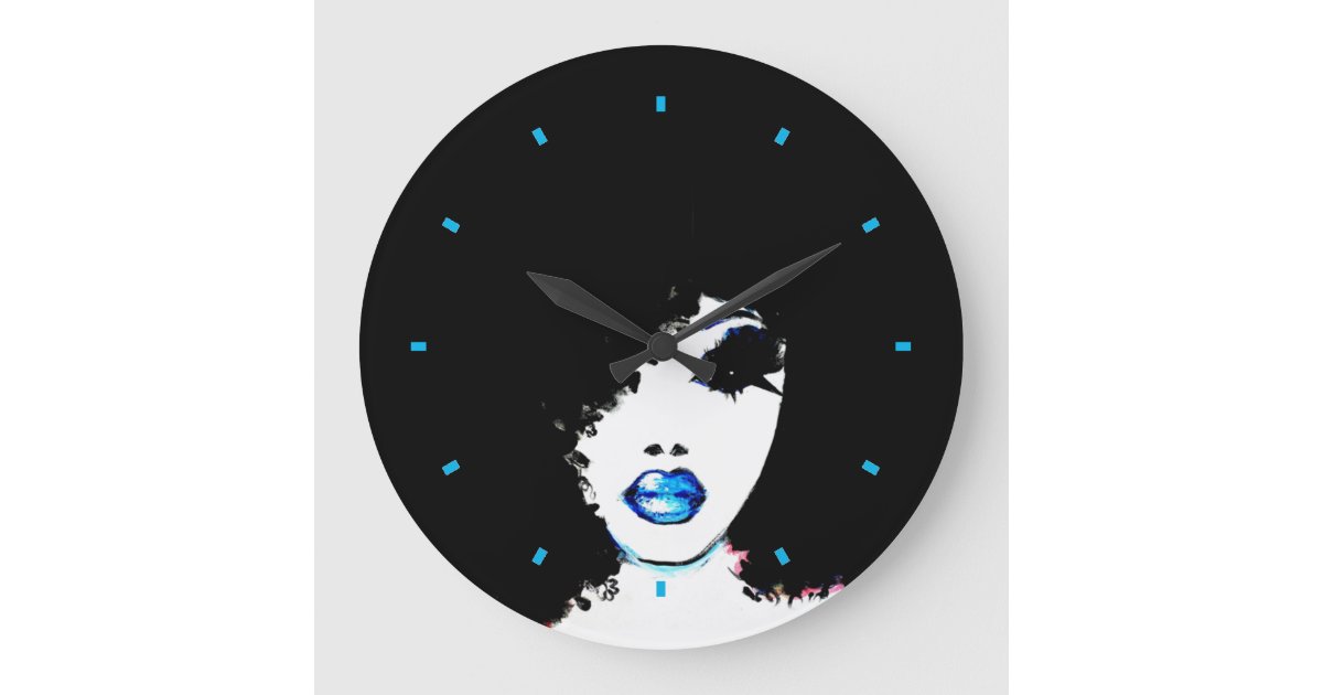 Afrocentric Wall Clock | Zazzle