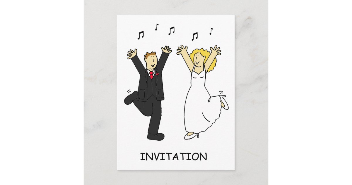 After Wedding Party Invitation Couple Dancing | Zazzle
