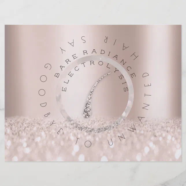 Aftercare Instructions Rose Electrolysis Wax Logo1 Flyer | Zazzle