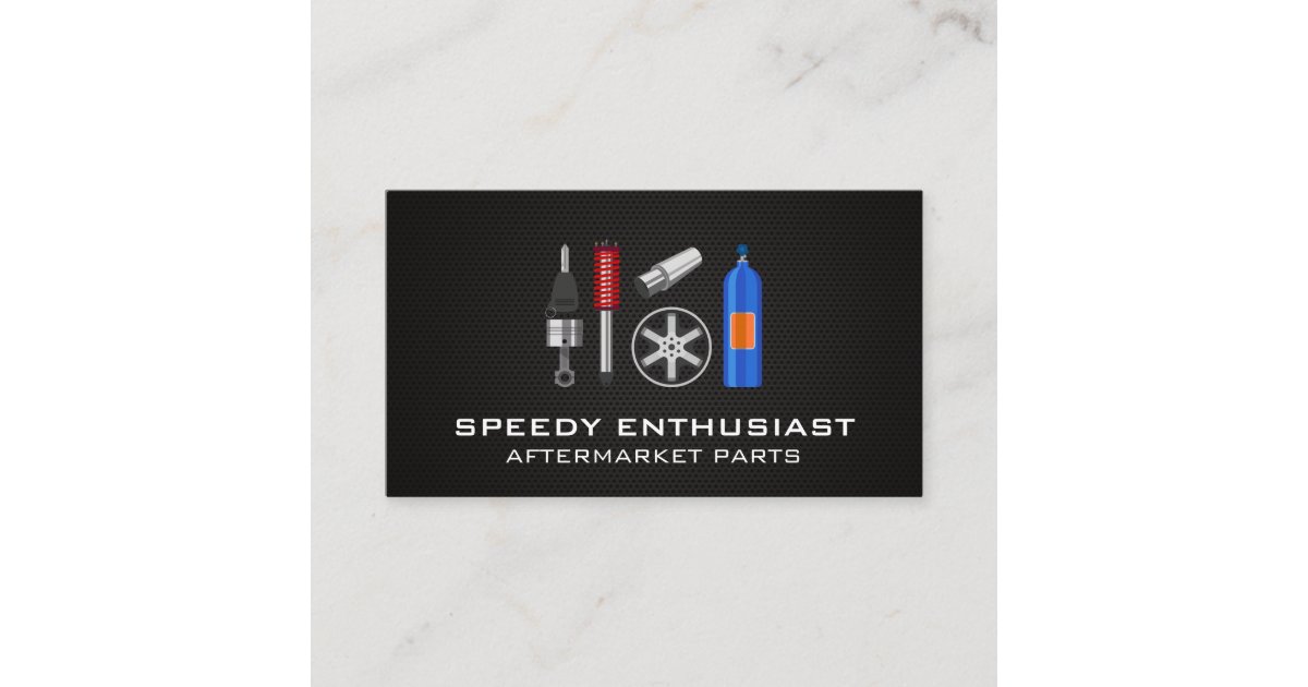 Aftermarket Auto Parts Business Card | Zazzle